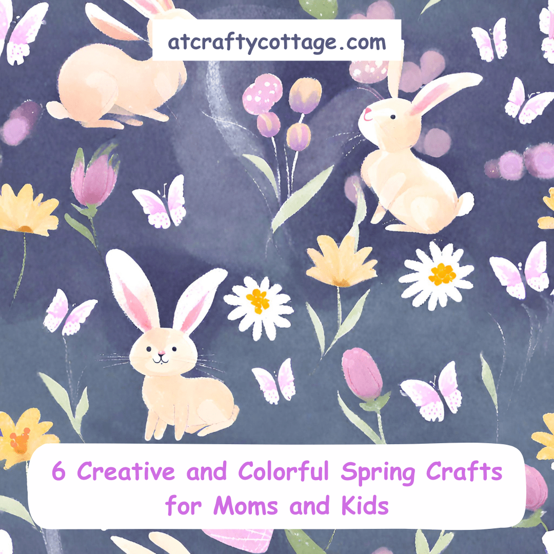 6 Creative and Colorful Spring Crafts for Moms and Kids - At Crafty Cottage
